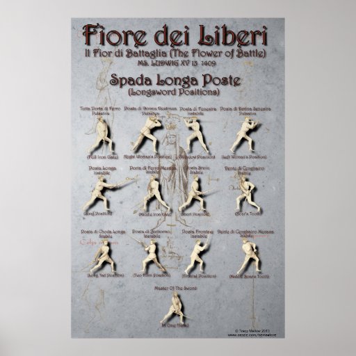 Fiore Longsword Poste Poster | Zazzle