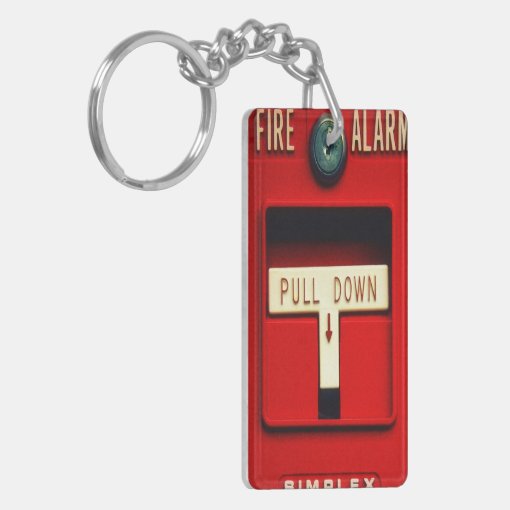 Fire alarm keychain | Zazzle