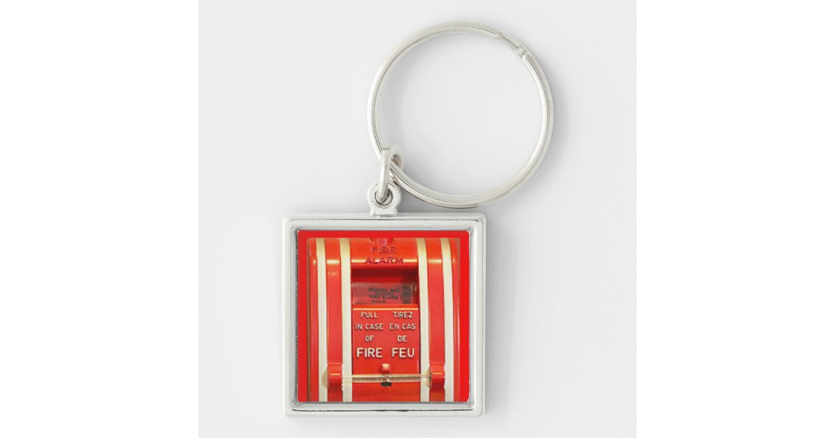 Fire alarm Keychain | Zazzle