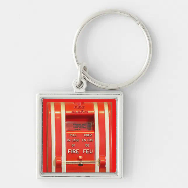 Fire alarm Keychain | Zazzle
