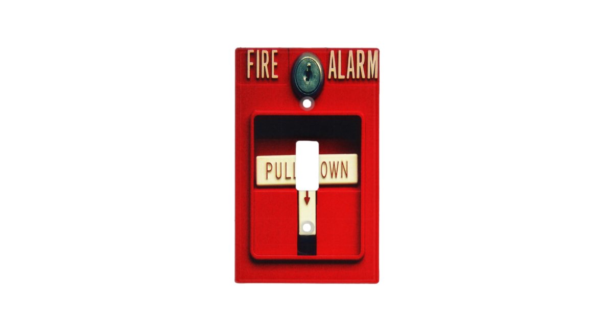 Fire alarm light switch cover | Zazzle.com