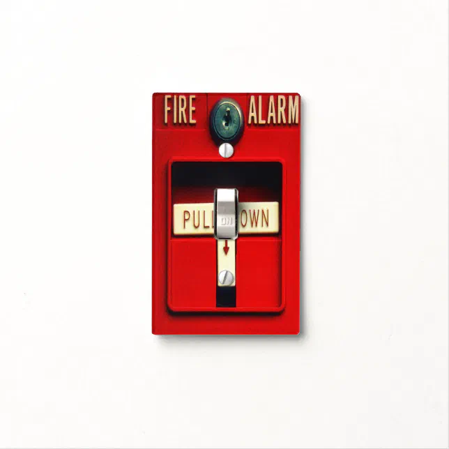 Fire alarm light switch cover | Zazzle