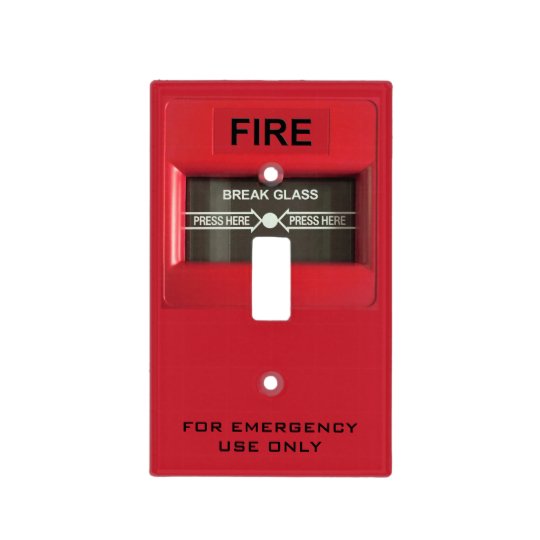 Fire Alarm Light Switch Cover | Zazzle.com