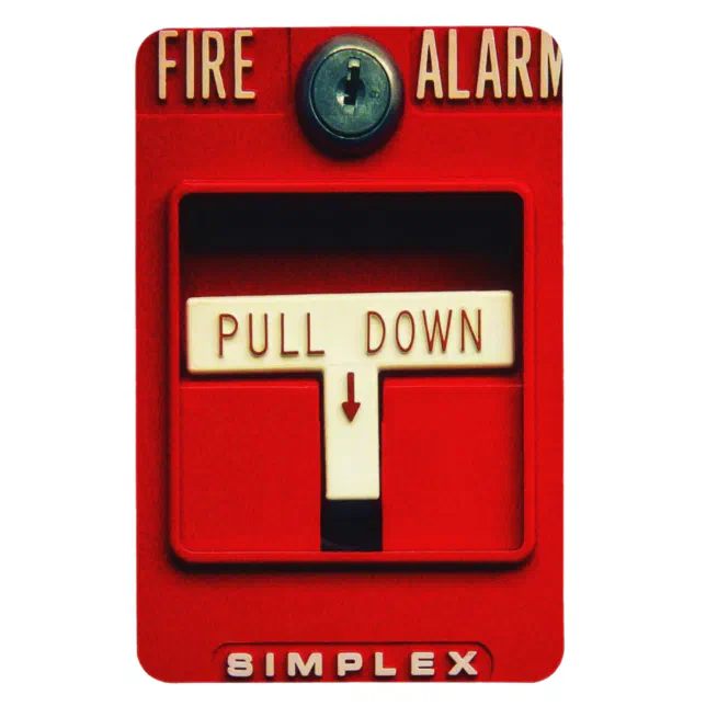 Fire alarm magnet | Zazzle