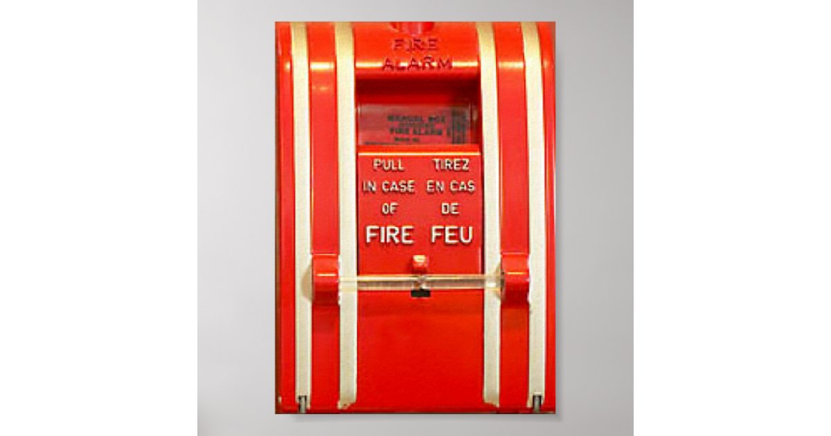 Fire alarm Poster | Zazzle