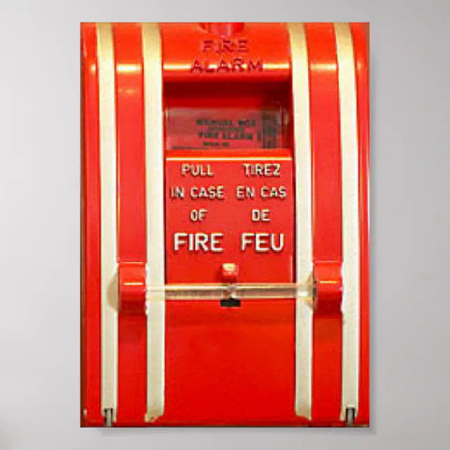 Fire alarm Poster | Zazzle