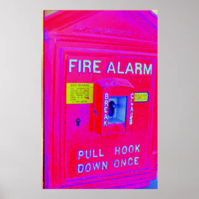 Fire Alarm Poster | Zazzle