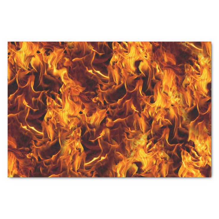 Fire and Flame Pattern Tissue Paper | Zazzle