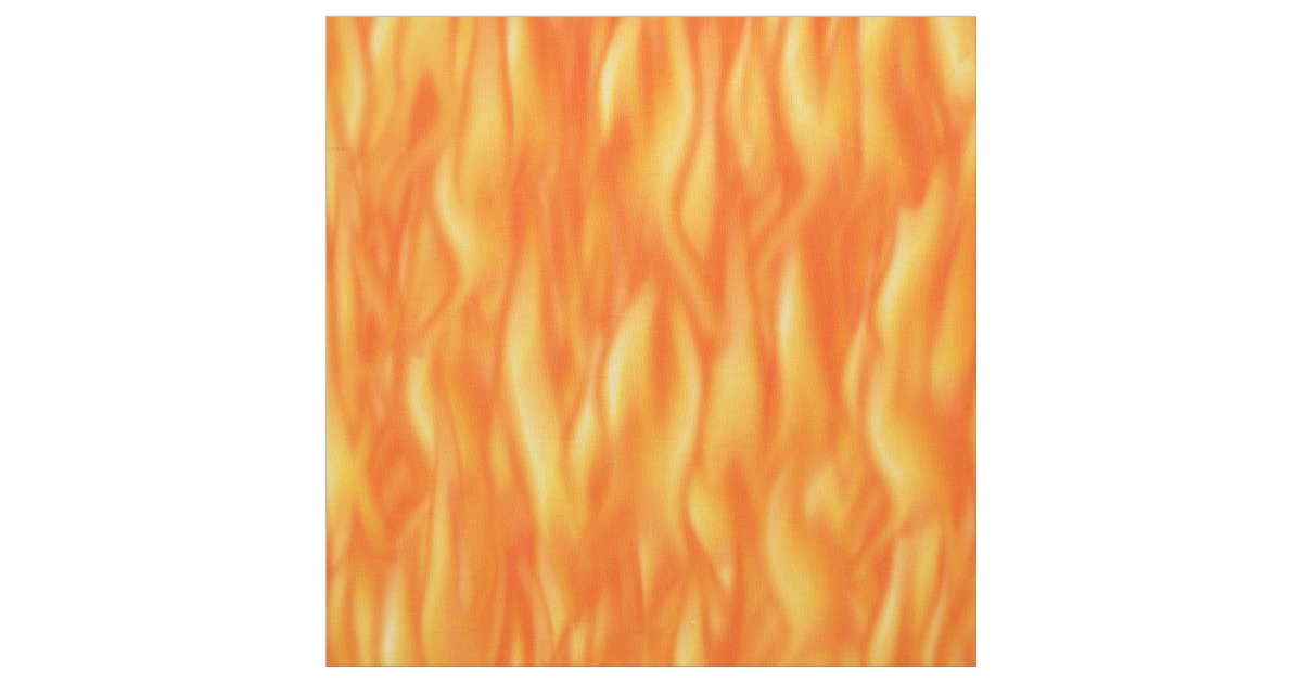 Fire and Flames Fabric | Zazzle