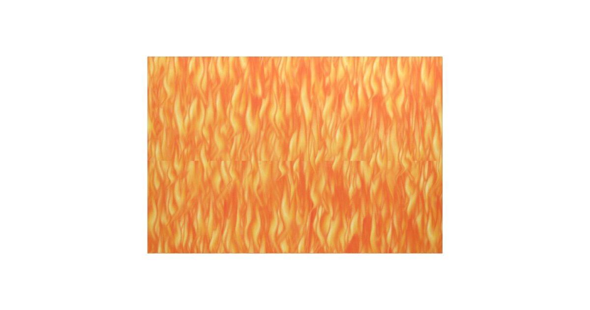 Fire and Flames Fabric | Zazzle