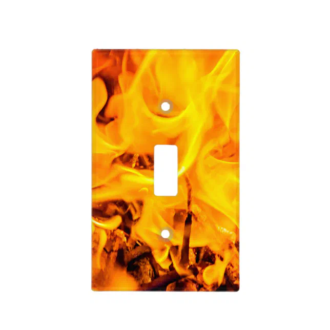 Fire And Flames Pattern Light Switch Cover | Zazzle