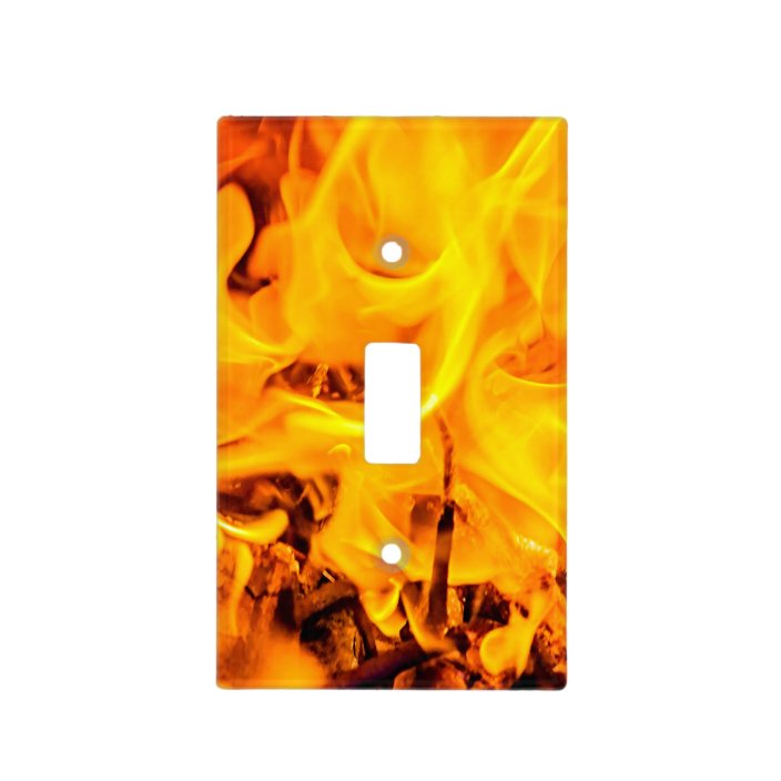 Fire And Flames Pattern Light Switch Cover | Zazzle.com