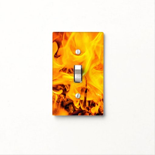 Fire And Flames Pattern Light Switch Cover | Zazzle