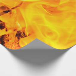 Fire And Flames Pattern Wrapping Paper | Zazzle