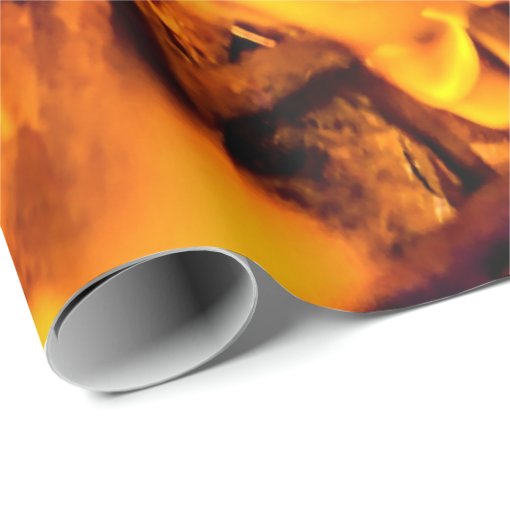Fire And Flames Pattern Wrapping Paper | Zazzle