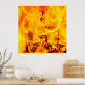 Fire and flames poster | Zazzle