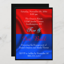 Fire and Ice Ball Invitations | Zazzle