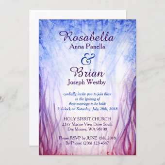 Fire and Ice Wedding Invitation | Zazzle