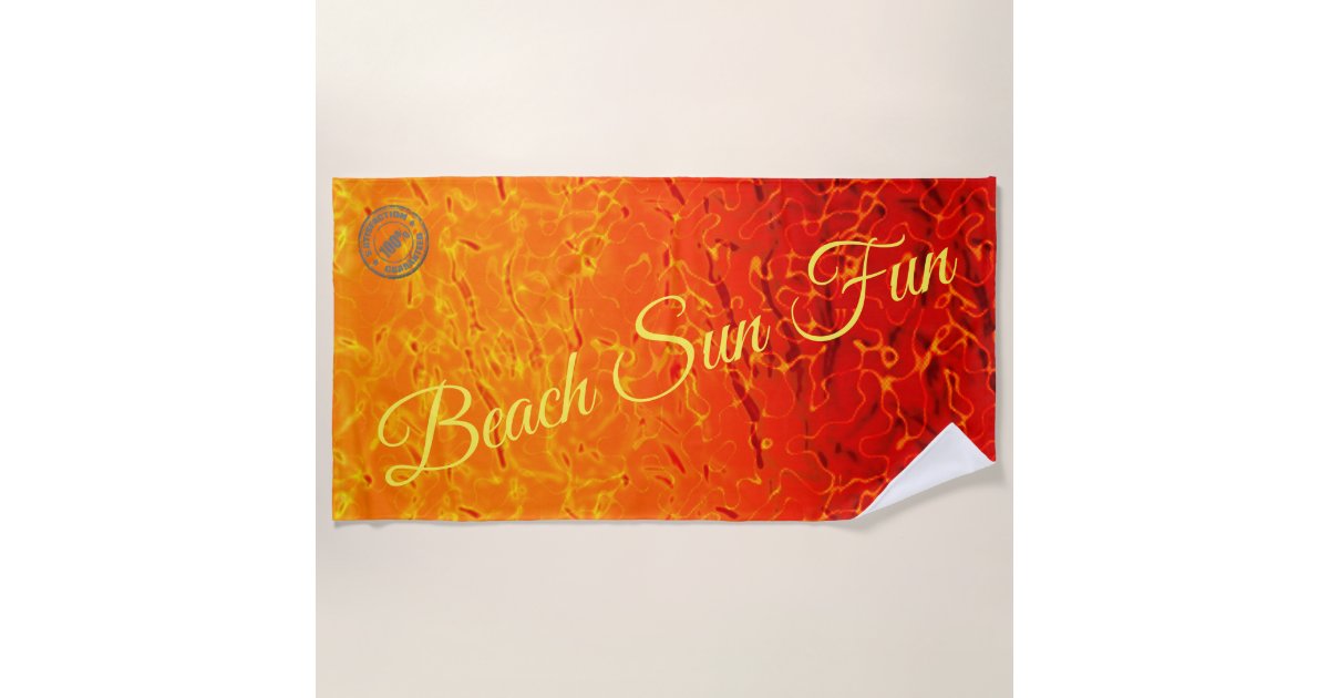 Fire Beach Towel | Zazzle