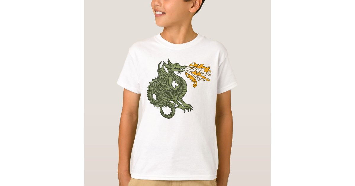 Fire Breathing Dragon T-Shirt | Zazzle