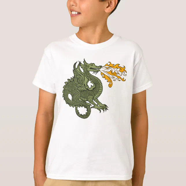 Fire Breathing Dragon T-Shirt | Zazzle