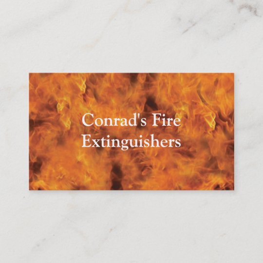 Fire Business Card | Zazzle.com