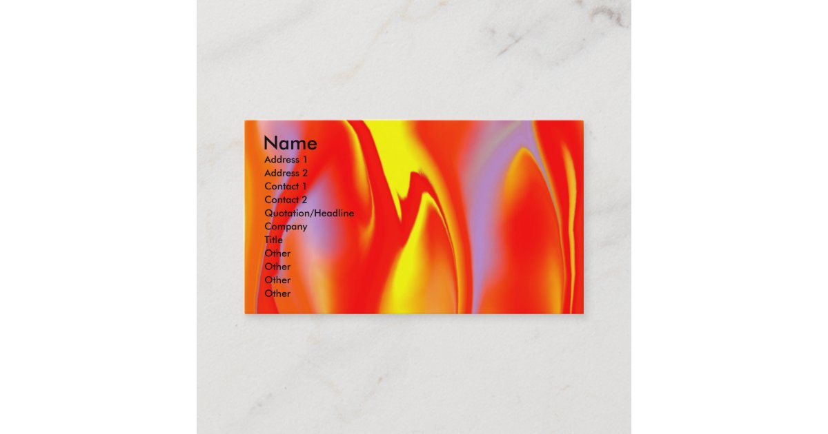 Fire business card | Zazzle