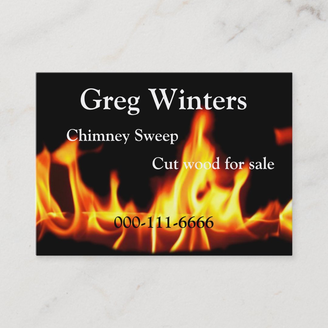 Fire Business Card | Zazzle