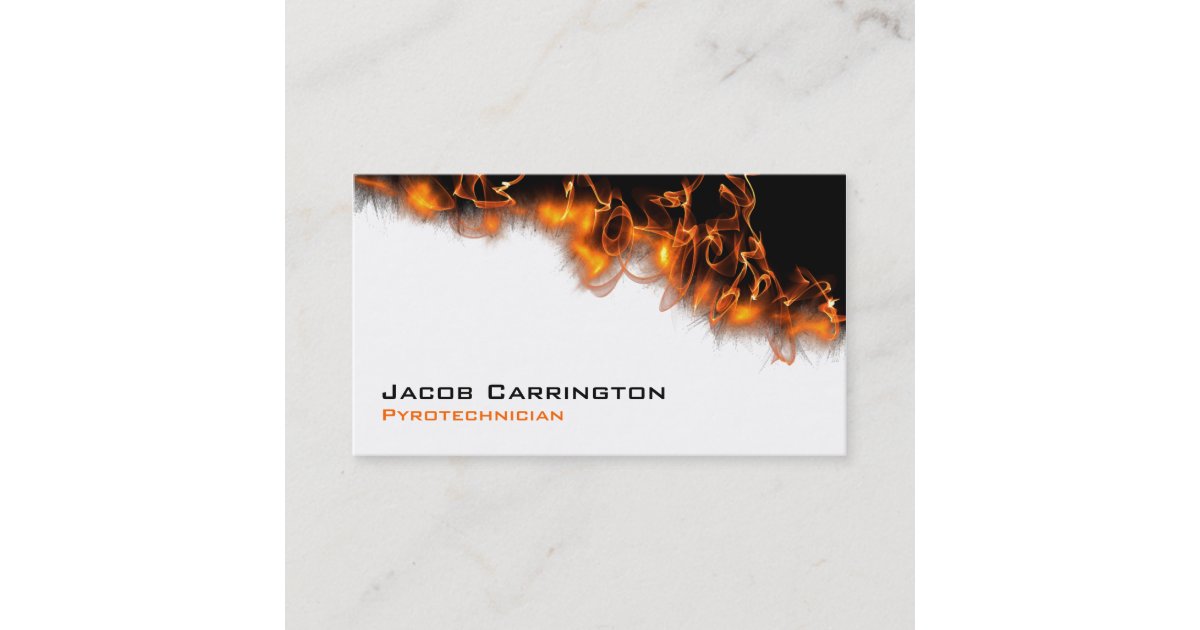 Fire! Business Card | Zazzle