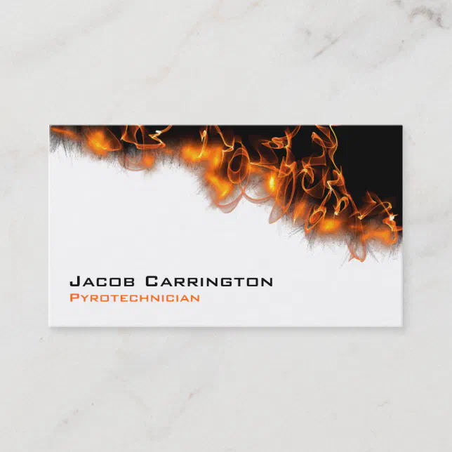 Fire! Business Card | Zazzle