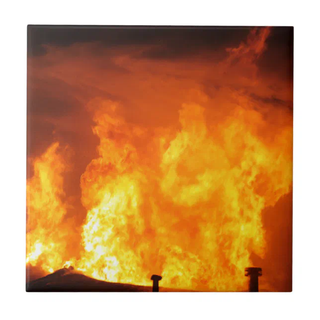 Fire Ceramic Tile | Zazzle