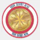 Fire Chief 5 Bugle Medallion Custom Sticker | Zazzle
