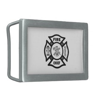 Fire Chief Belt Buckle | Zazzle