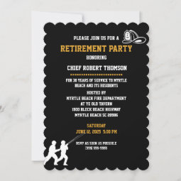 Fire Chief Retirement Party Invitation | Zazzle
