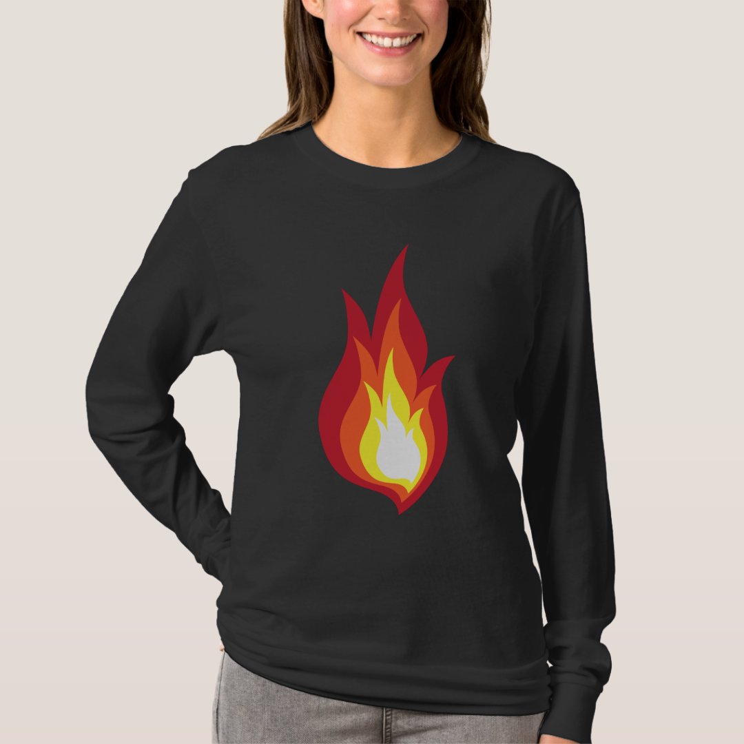 Fire costume flame - it glows fireworks T-Shirt | Zazzle