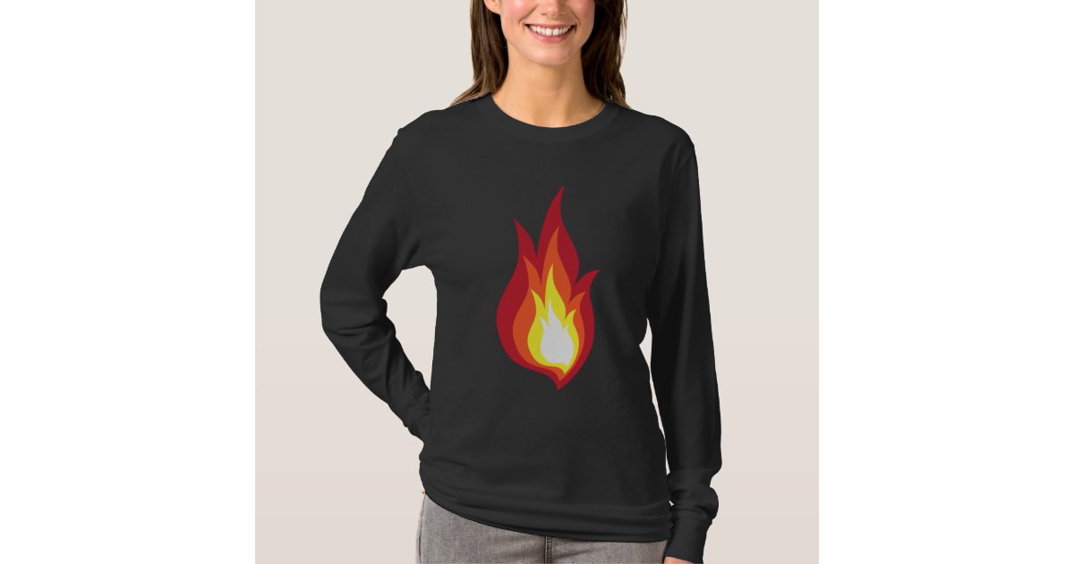 Fire costume flame - it glows fireworks T-Shirt | Zazzle
