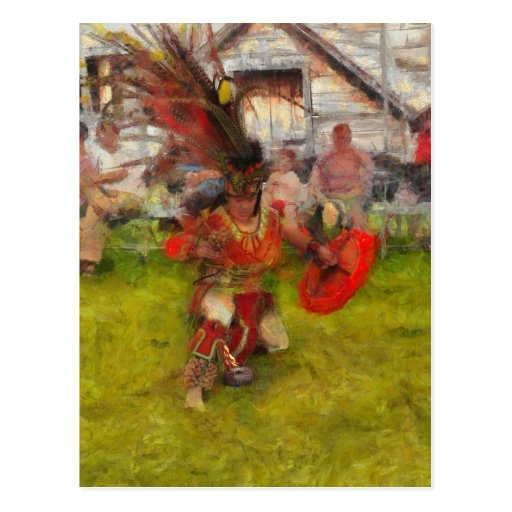 Fire Dance, Native American Art Postcard | Zazzle