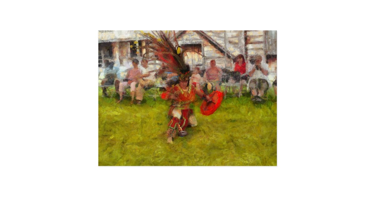 Fire Dance, Native American Art Postcard | Zazzle