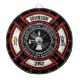Fire Department ADD NAME Firefighter Badge Rescue Dart Board | Zazzle