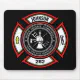 Fire Department ADD NAME Firefighter Badge Rescue Mouse Pad | Zazzle