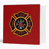 Fire Department Badge Binder | Zazzle