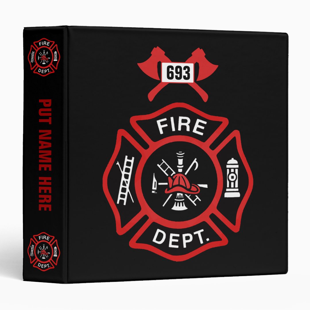 Fire Department Badge Binder | Zazzle