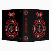Fire Department Badge Binder | Zazzle