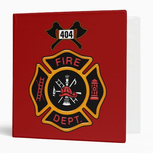 Fire Department Badge Binder | Zazzle