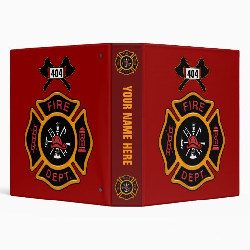 Fire Department Badge Binder | Zazzle