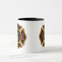 Fire Department Badge Mug | Zazzle
