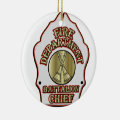 Fire Department Battalion Chief Shield Design Ceramic Ornament | Zazzle