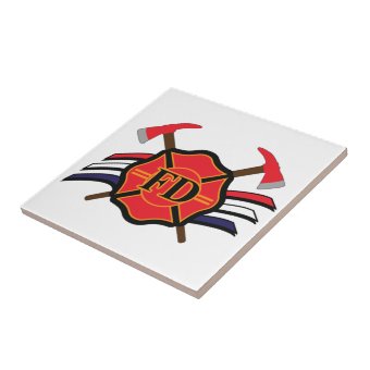 Fire Department Ceramic Tile | Zazzle