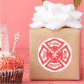 Fire Department Classic Round Sticker | Zazzle