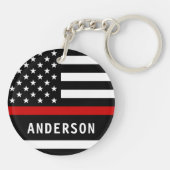 Fire Department Custom Logo Emblem Firefighter Keychain | Zazzle